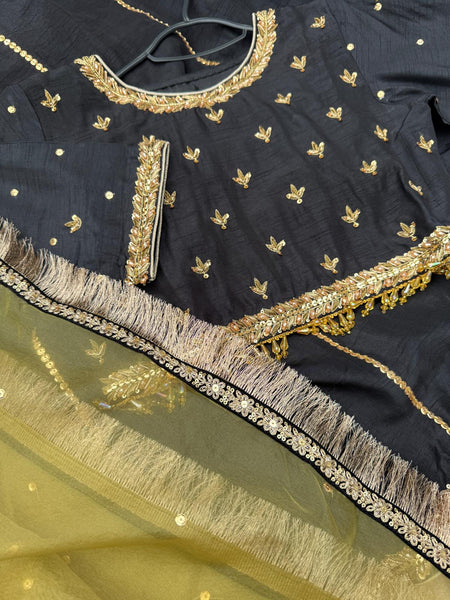 Roop ~ Zardozi Black Lehenga Choli – zkfashion-store